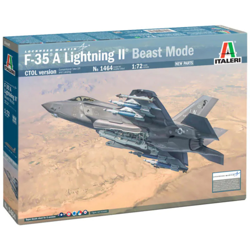 F-35A (Beast Mode) – Australian Decals Included 1/72 Scale