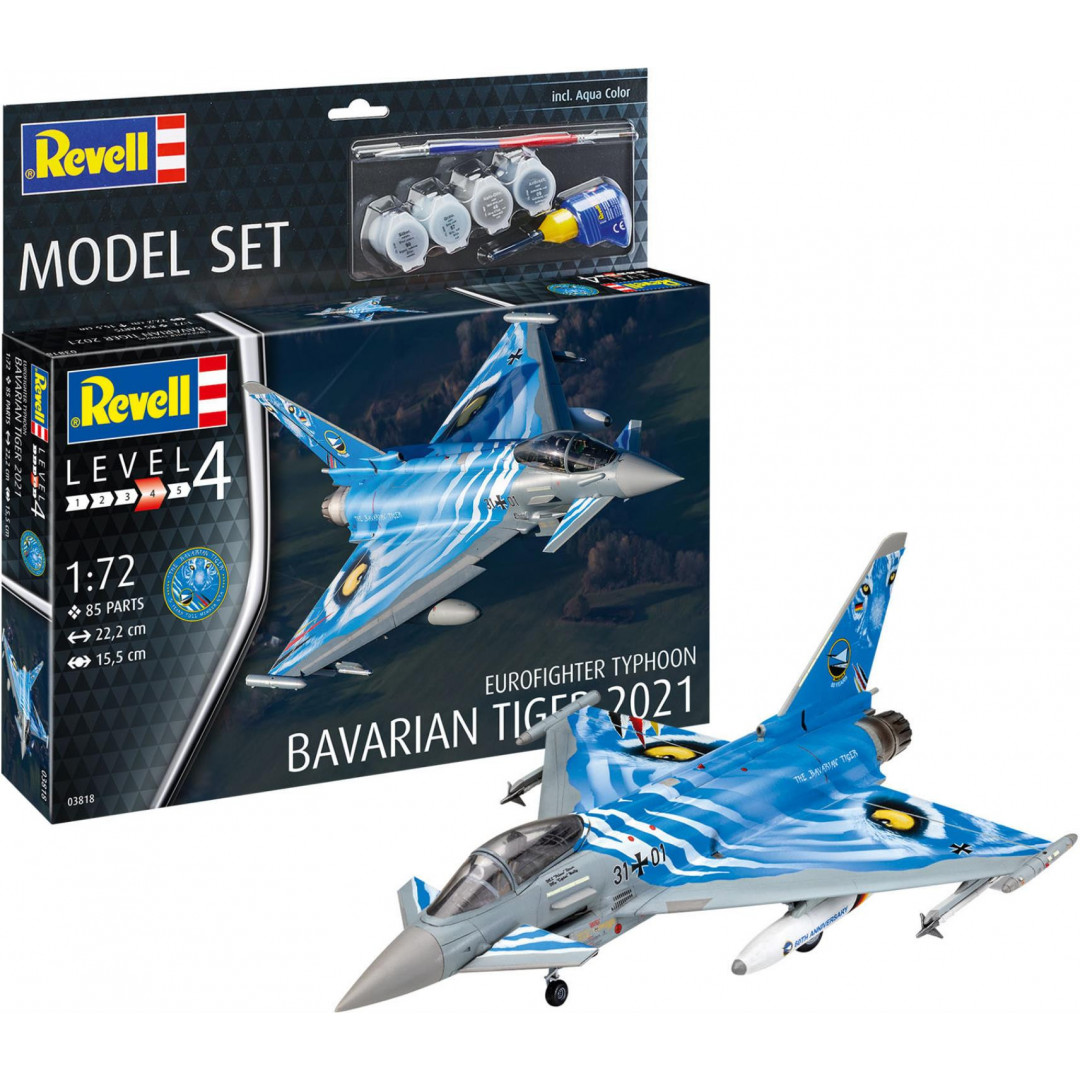 "Revell Model Set Eurofighter Typhoon""Bavarian Tiger 2021"""