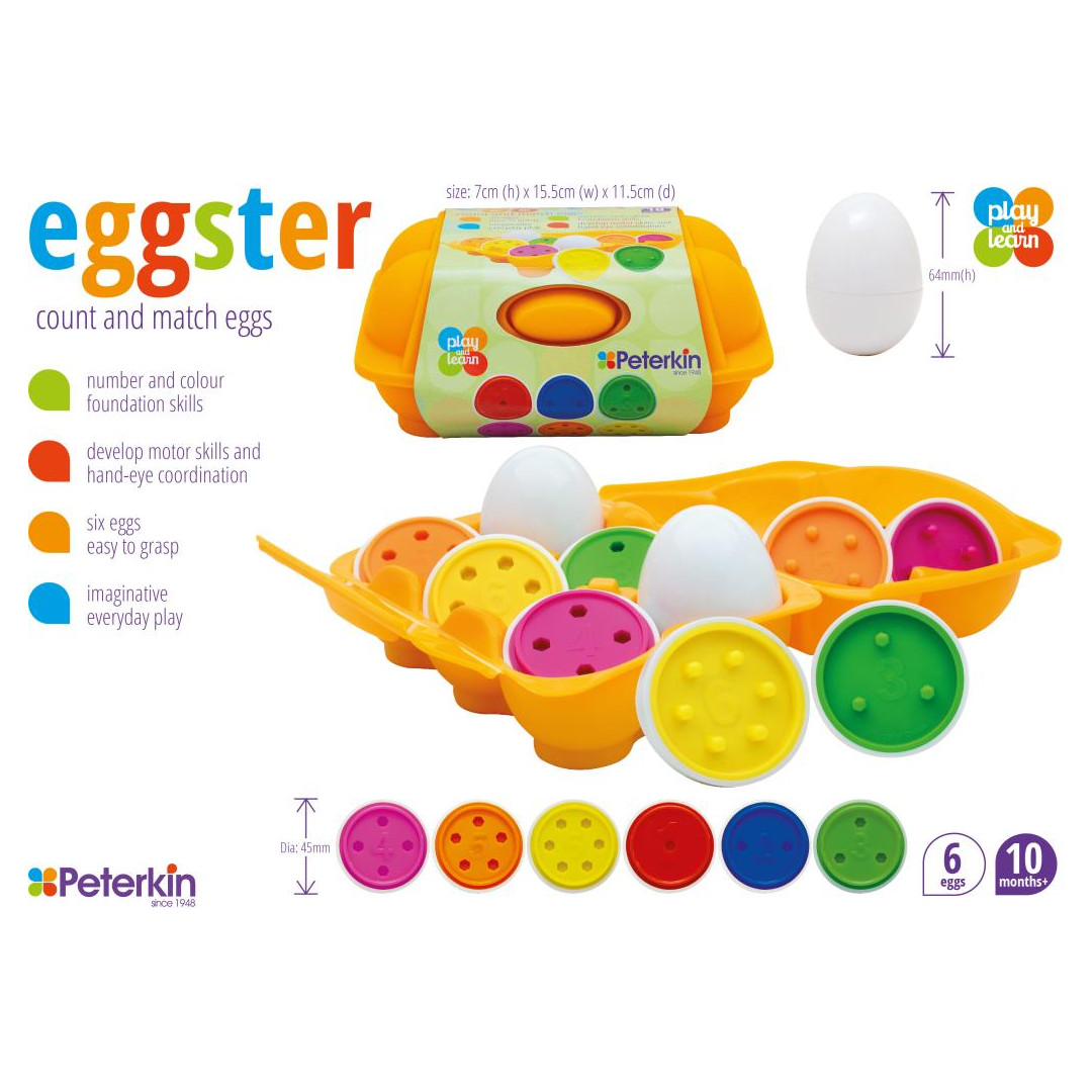 Peterkin Eggster - Count And Match | Mr Toys Toyworld