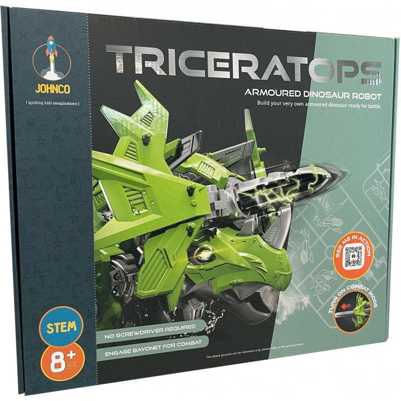 Johnco - Triceratops - Armoured Dinosaur Robot - Afterpay