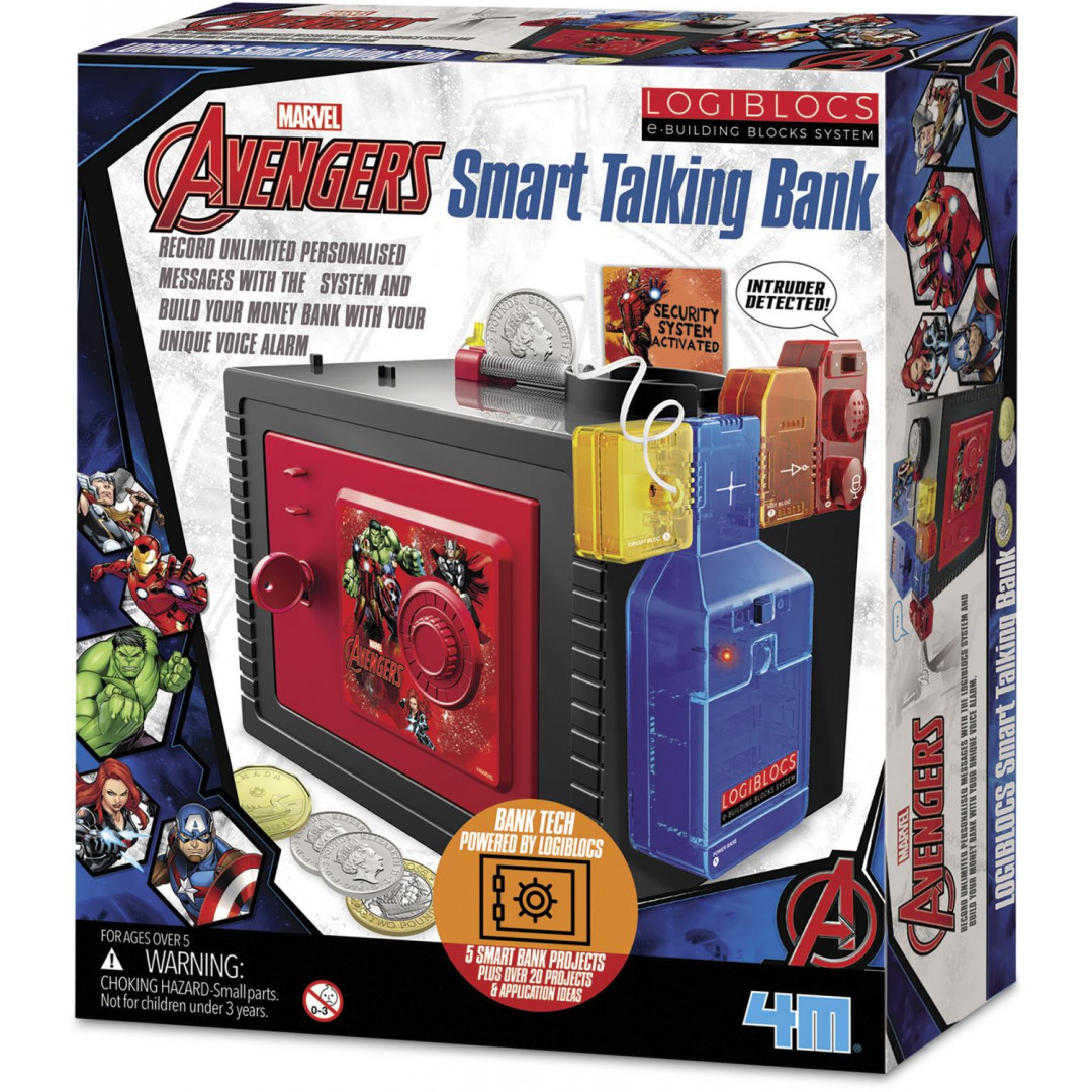 4M - Marvel Avengers - Smart Talking Bank | Mr Toys Toyworld