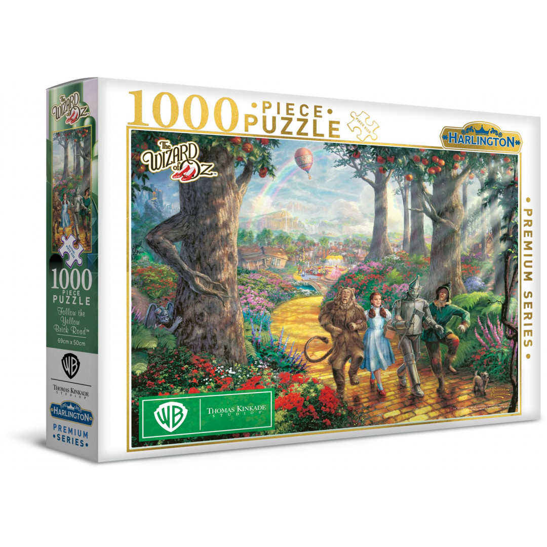 Thomas Kinkade 1000Pc Puzzle - WB - Follow The Yellow Brick