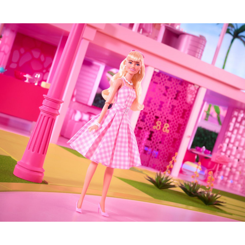 Barbie the Movie Barbie in Pink Gingham Dress - Afterpay