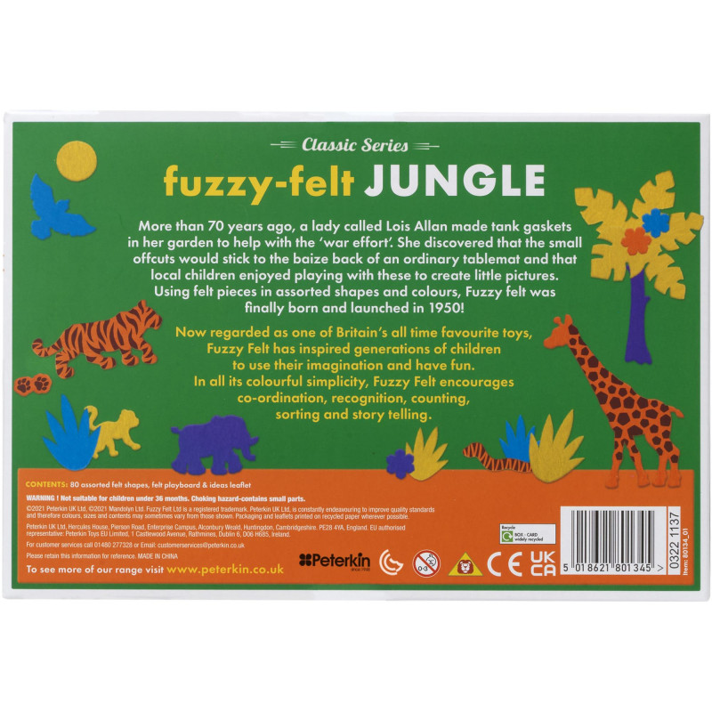 Fuzzy Felt Classic - Jungle - Afterpay Available!