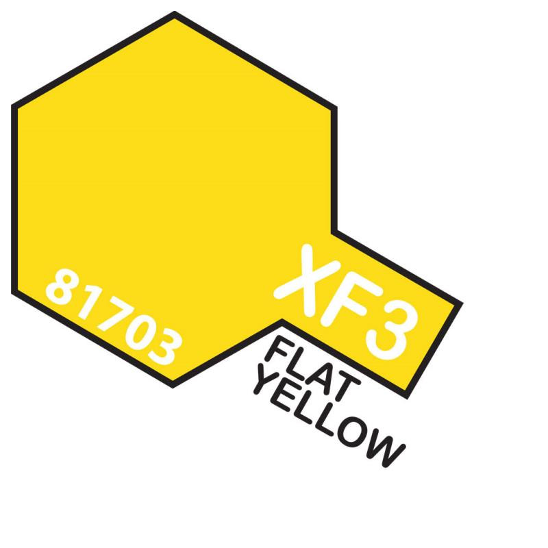 Tamiya Mini Acrylic XF-3 Flat Yellow | Mr Toys Toyworld
