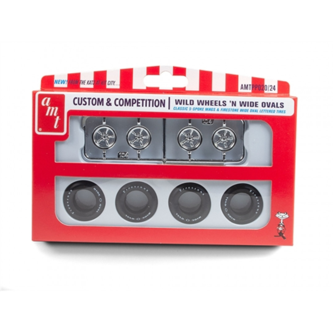 AMT 1/25 Wild Wheels & Wide Ovals Parts Pack | Mr Toys Toyworld