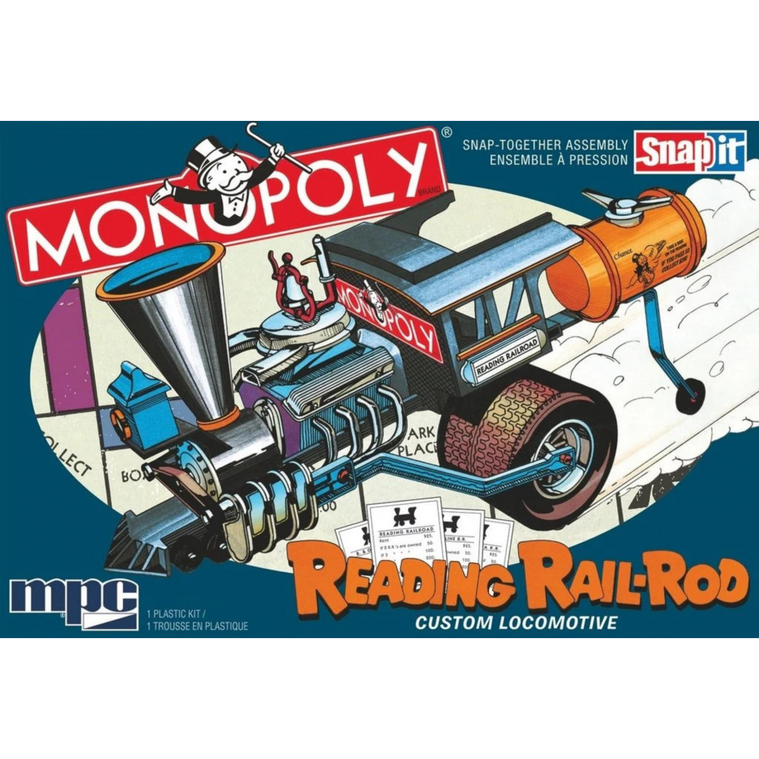 Mpc 1/25 Monopoly Reading Rail Rod Custom Locomotive (Snap)