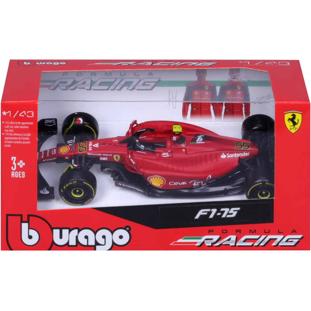 1:43 Ferrari Racing 2022 F1 - 75 - Sainz 55 New | Mr Toys