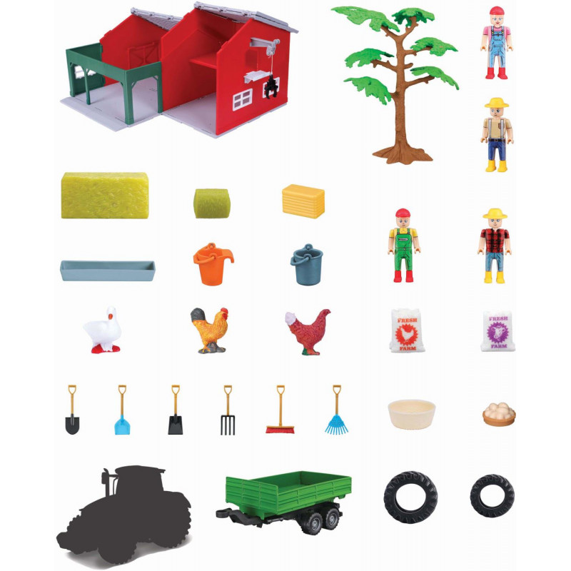 Farmland Farm Shed With Tractor 52 Pcs New - Afterpay