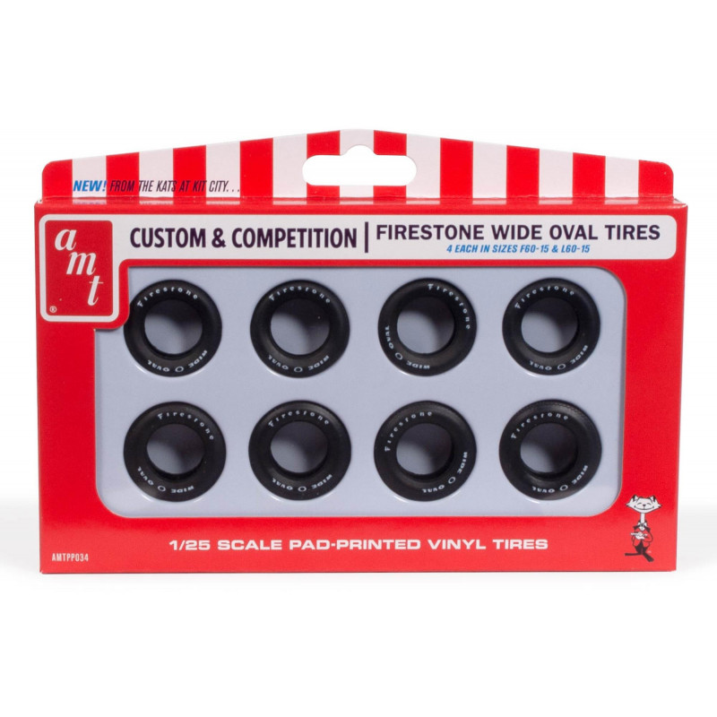 AMT 1/25 Firestone Wide Oval Tire Parts Pack - Afterpay