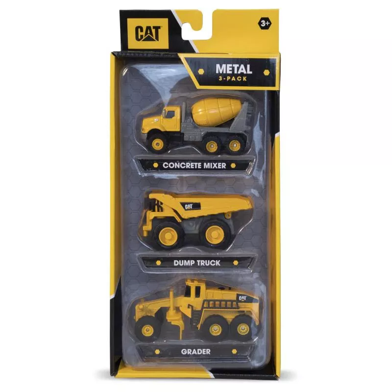 CAT Metal Machines 3 Pk - Mixer / Dump Truck / Grader