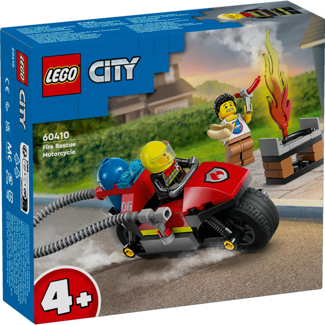 LEGO City Fire Rescue Motorcycle 60410 | Mr Toys Toyworld