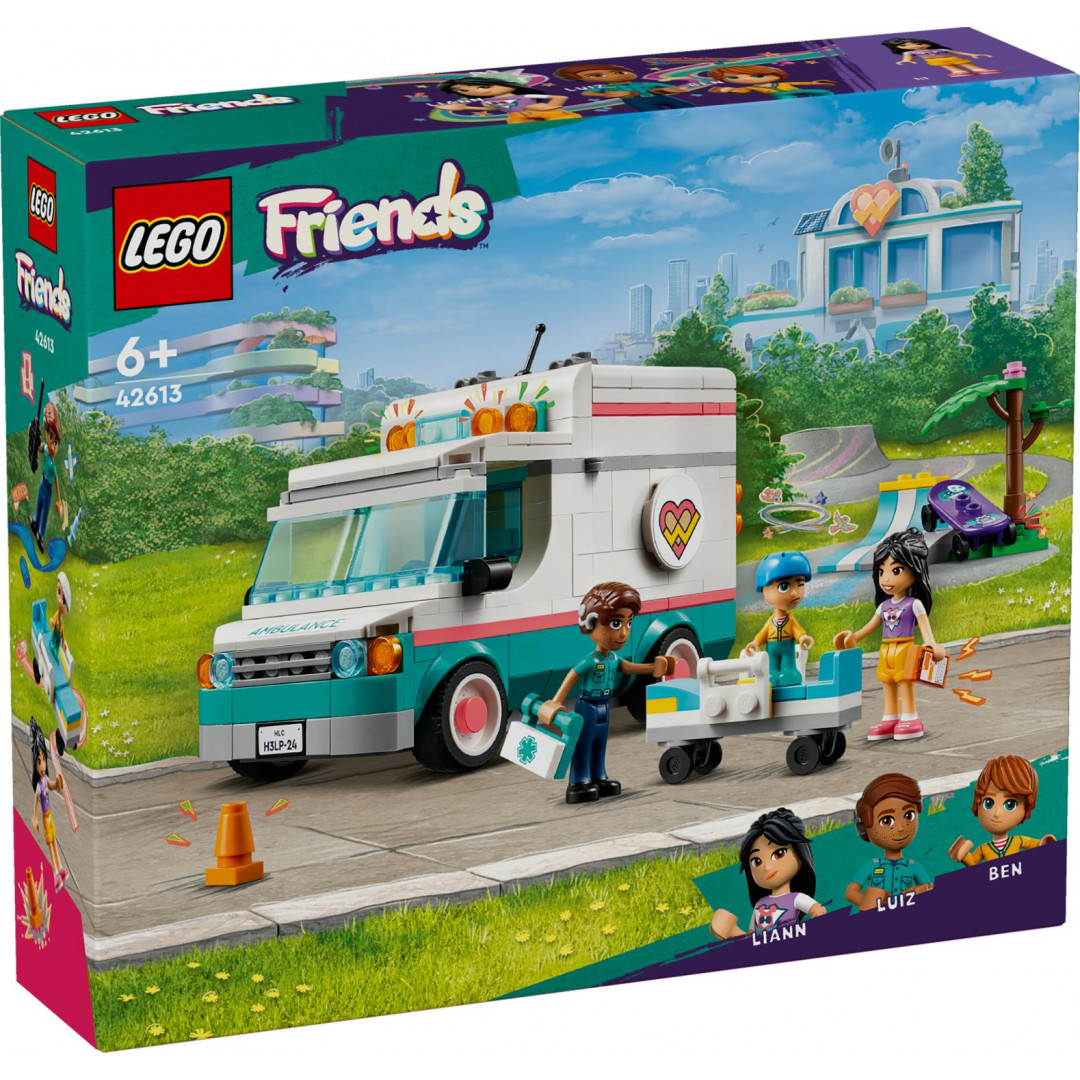 LEGO Friends Heartlake City Hospital Ambulance 42613 | Mr Toys