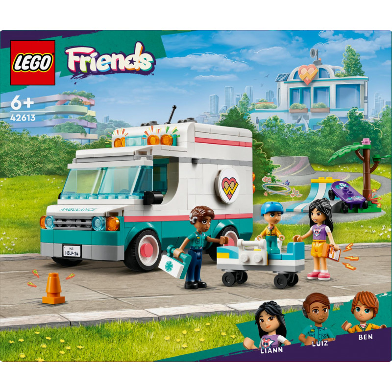 LEGO Friends Heartlake City Hospital Ambulance 42613 | Mr Toys