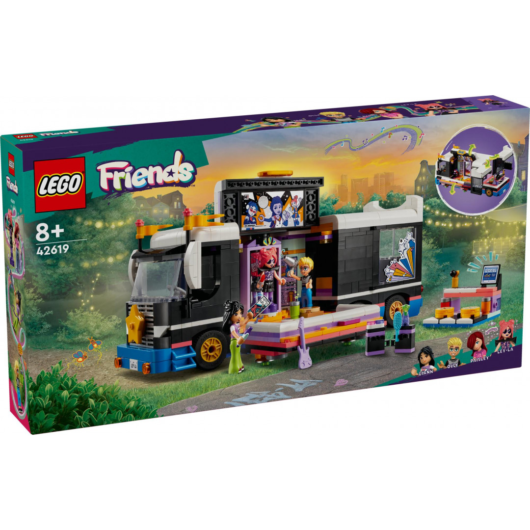 LEGO Friends Pop Star Music Tour Bus 42619 | Mr Toys Toyworld
