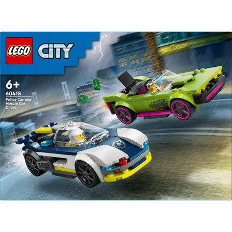 LEGO City Police Car and Muscle Car Chase 60415 | Mr Toys