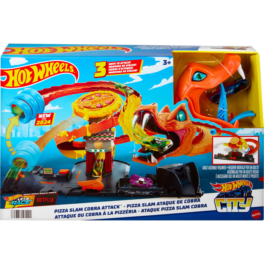 Hot Wheels City Pizza Slam Cobra Attack - Afterpay