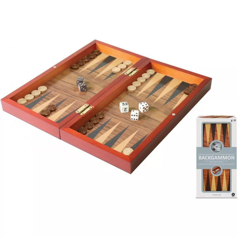 Traditional Game Folding Wood Backgammon Set - Afterpay