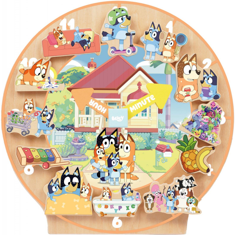 Bluey Wooden Routine Clock - Afterpay Available!