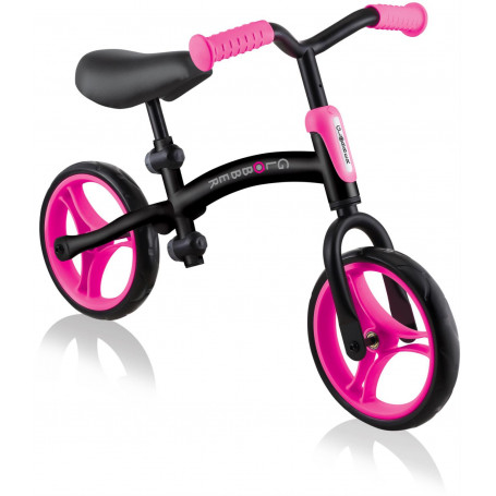 Globber Go Bike Balance Bike Black Neon Pink