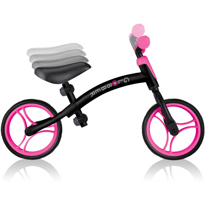 Globber Go Bike Balance Bike - Black/ Neon Pink - Afterpay