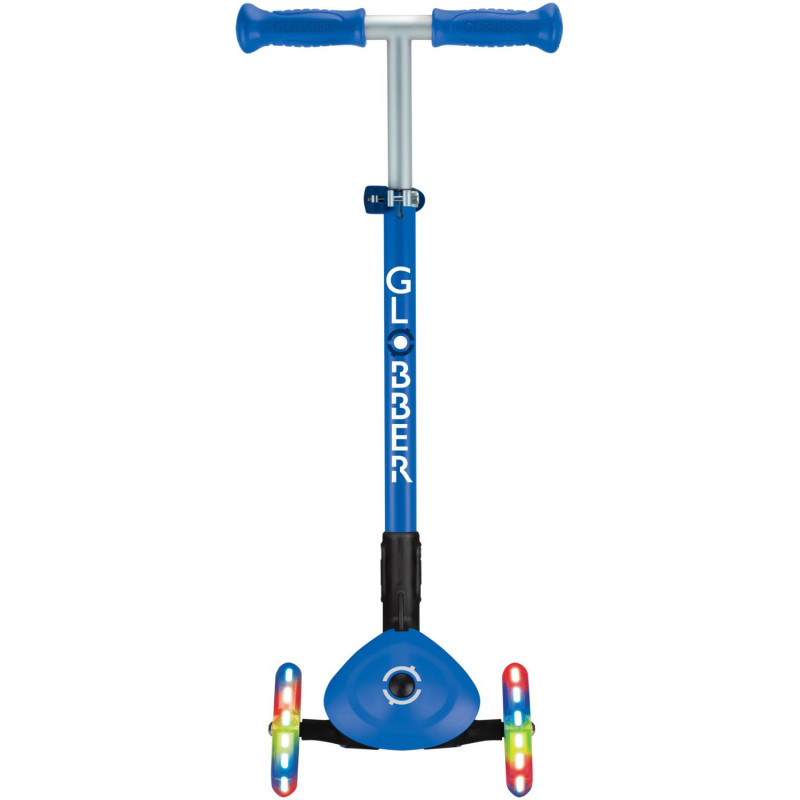 Globber Primo Foldable Lights Scooter - Navy Blue - Shop