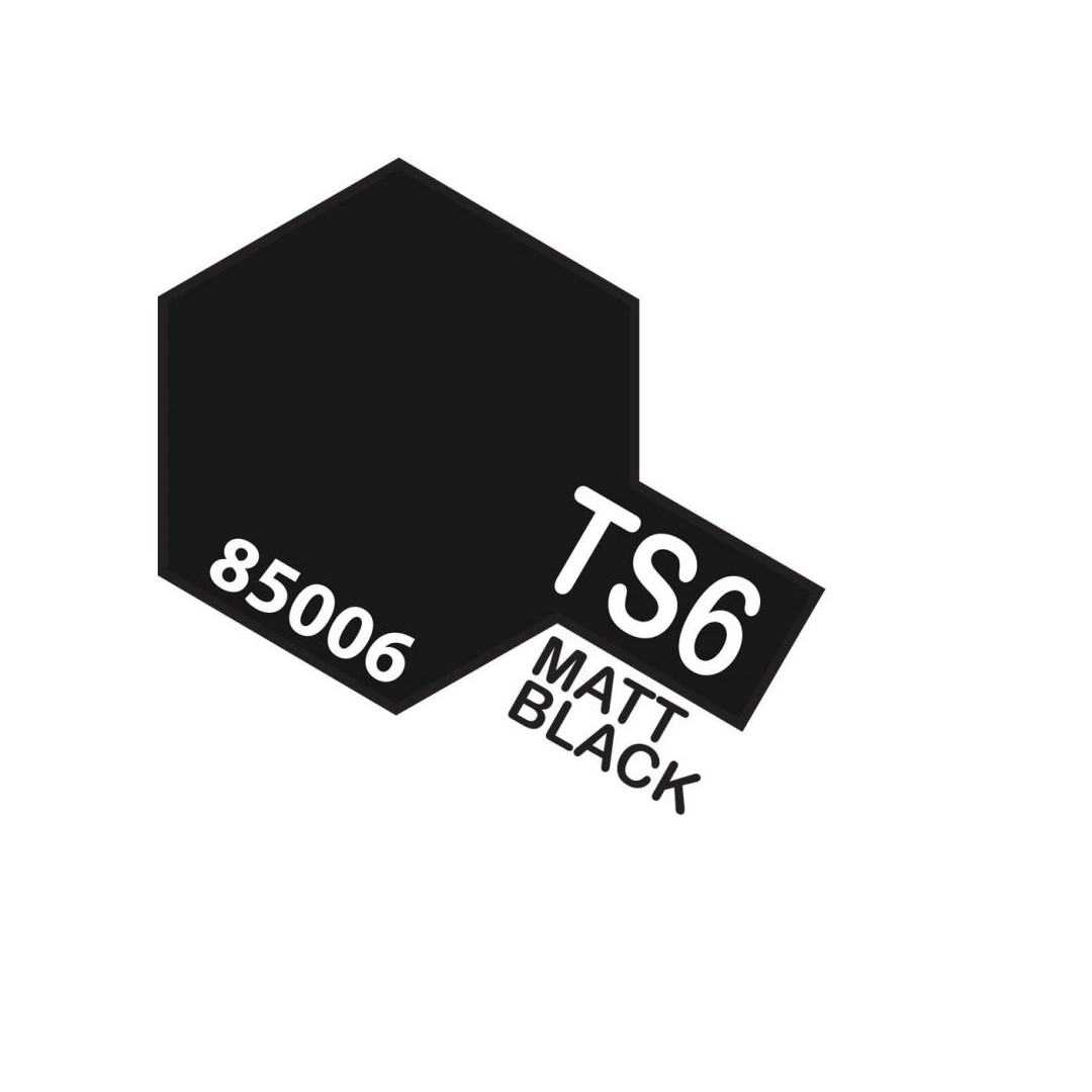 Tamiya TS-6 Spray Matt Black - Afterpay Available!