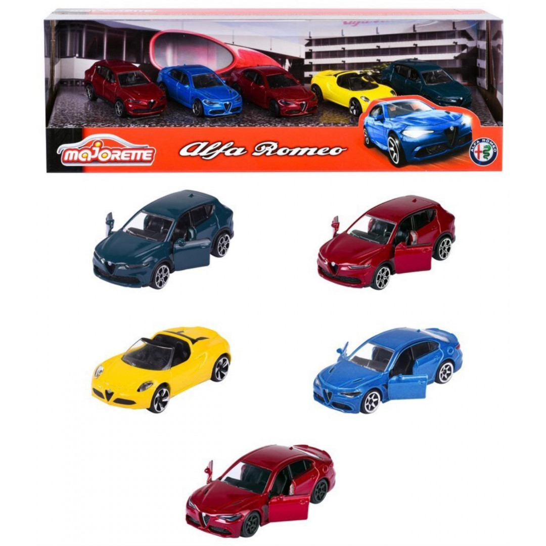 Majorette Alfa Romeo 5Pce Gift Pack - Afterpay Available!