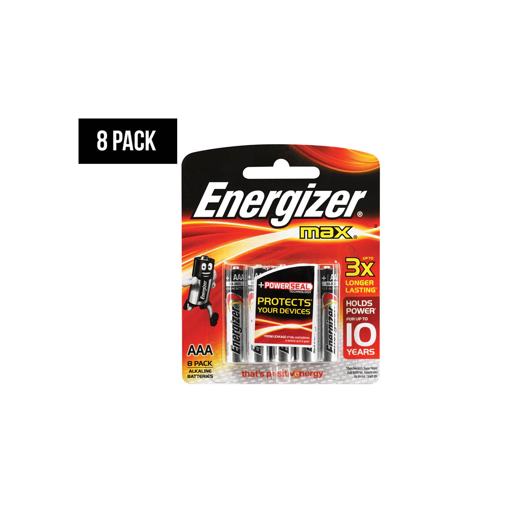 Energizer Max AAA 8 Pack Blister Batteries - Afterpay