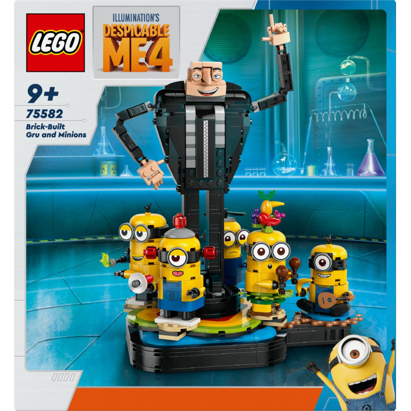 LEGO Despicable Me Brick-Built Gru and Minions 75582