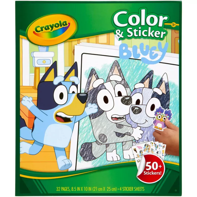 Crayola Colour & Sticker Book - Bluey - Afterpay Available!