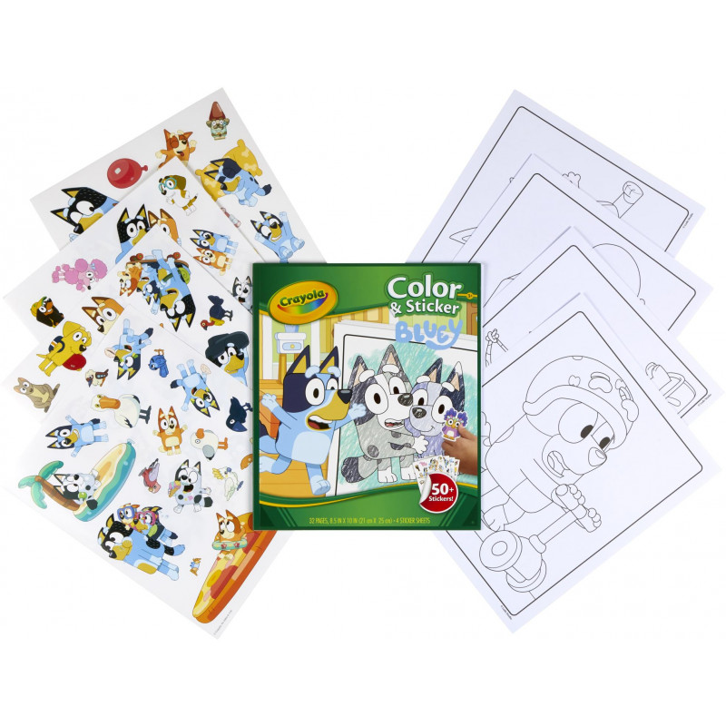 Crayola Colour & Sticker Book - Bluey - Afterpay Available!
