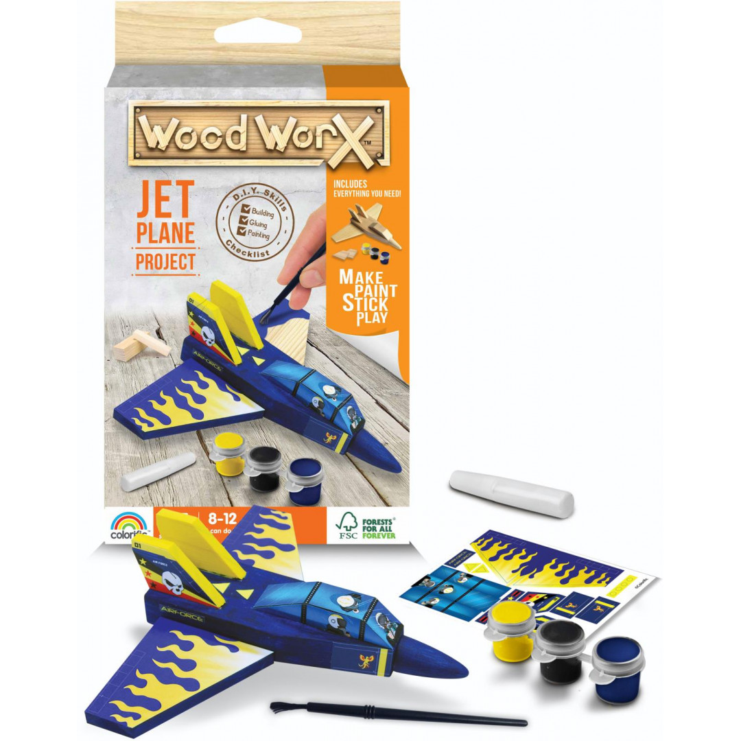 Wood Worx Mini Jet Fighter - Afterpay Available!