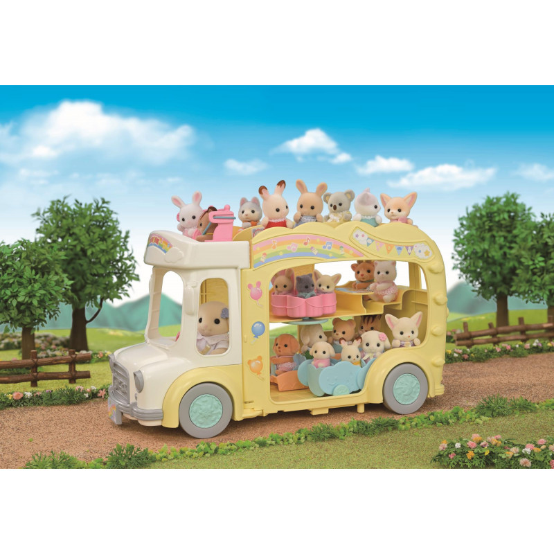 Sylvanian Families - Rainbow Fun Nursery Bus - Afterpay