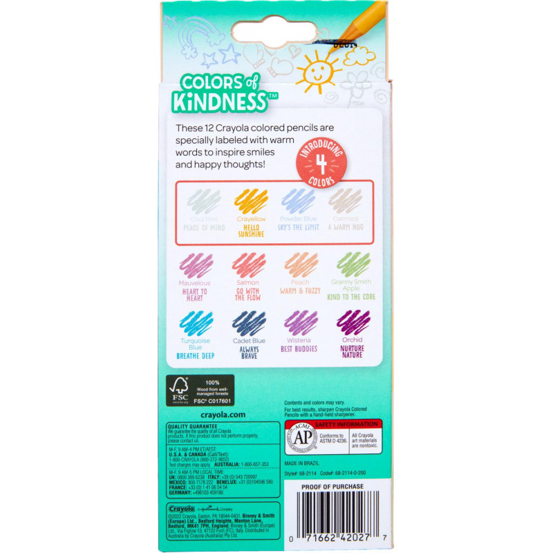 12Ct Colors Of Kindness Colored Pencils - Afterpay