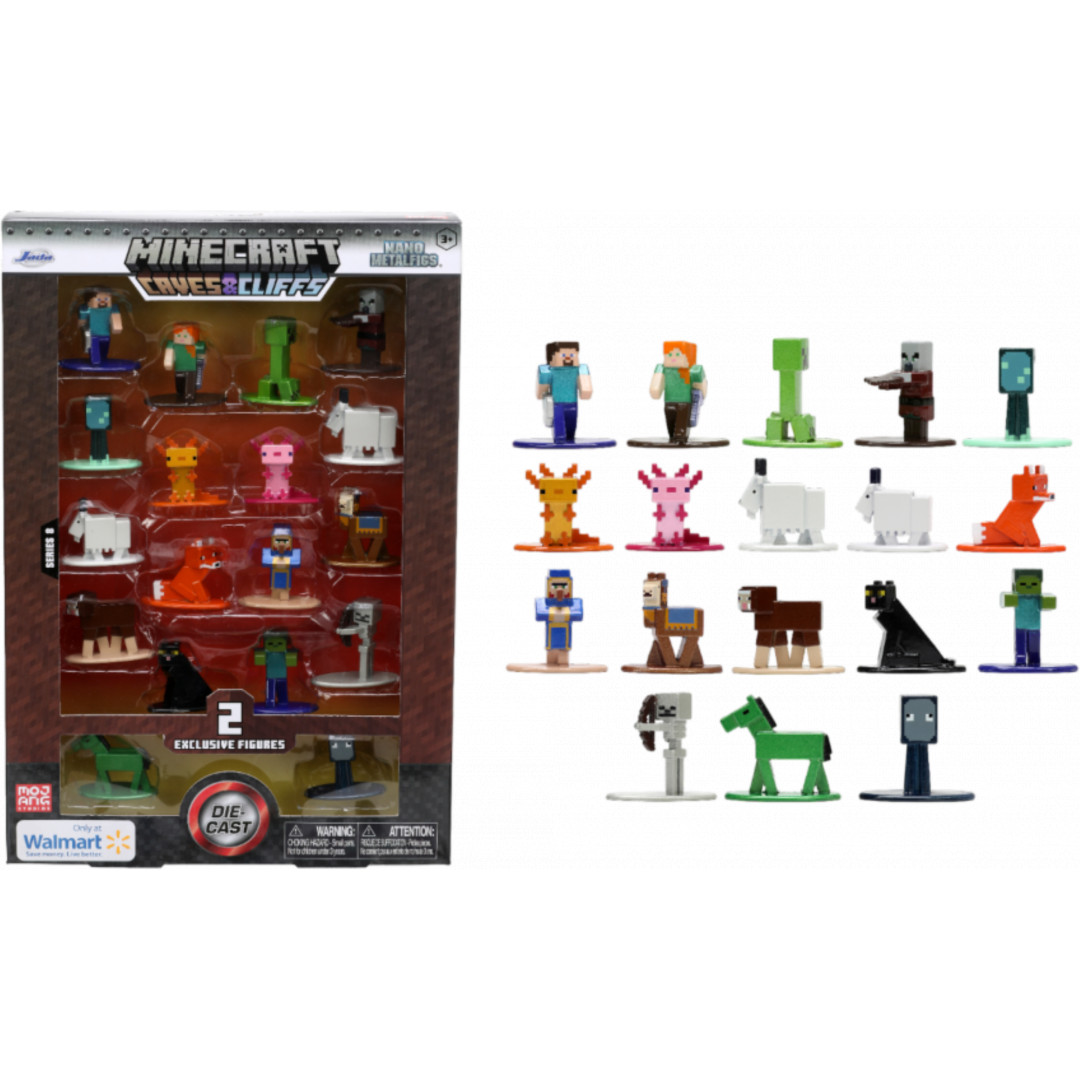 Minecraft - Caves And Cliffs Nano Metalfig 18Pk - Afterpay