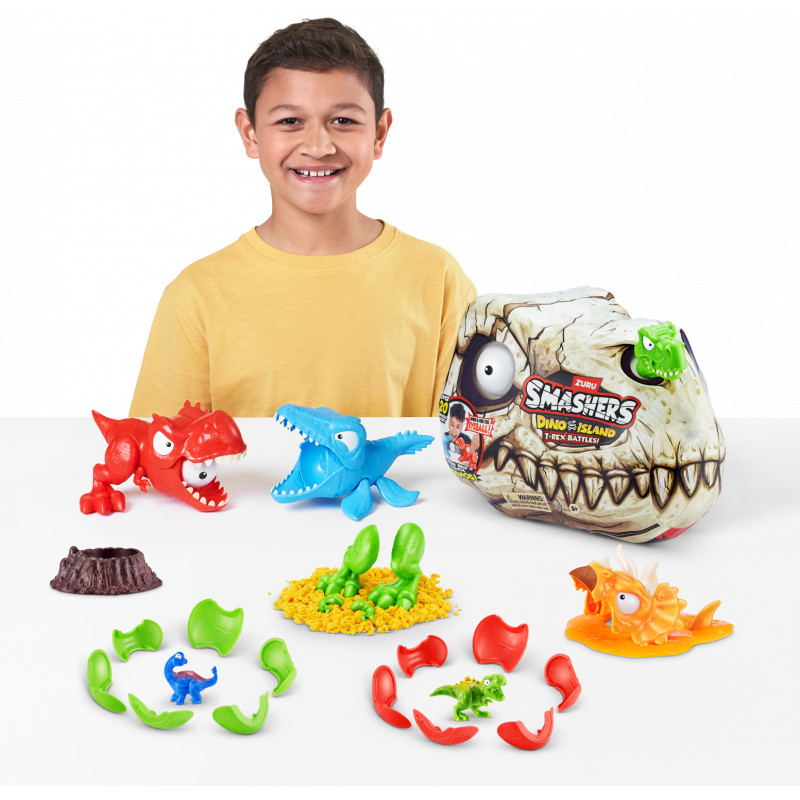 Zuru Smashers Dino Island Mini T-Rex Battle Playset