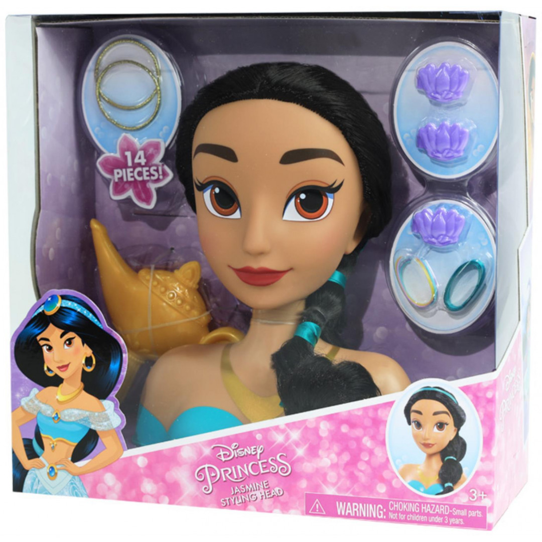 Disney Princess Basic Jasmine Styling Head - Afterpay