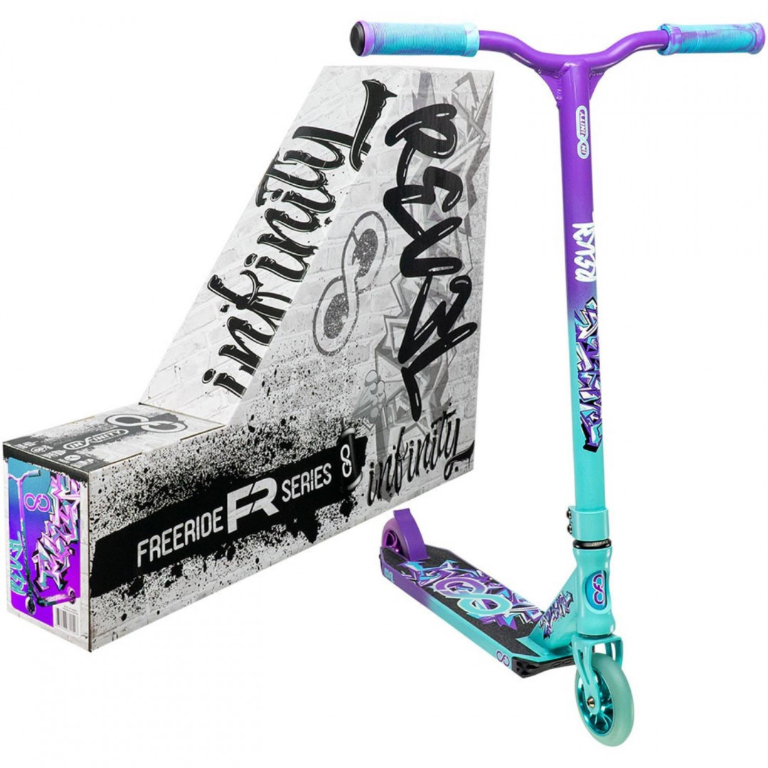 Infinity Revel Stunt Park Pro Scooter - Teal/Purple