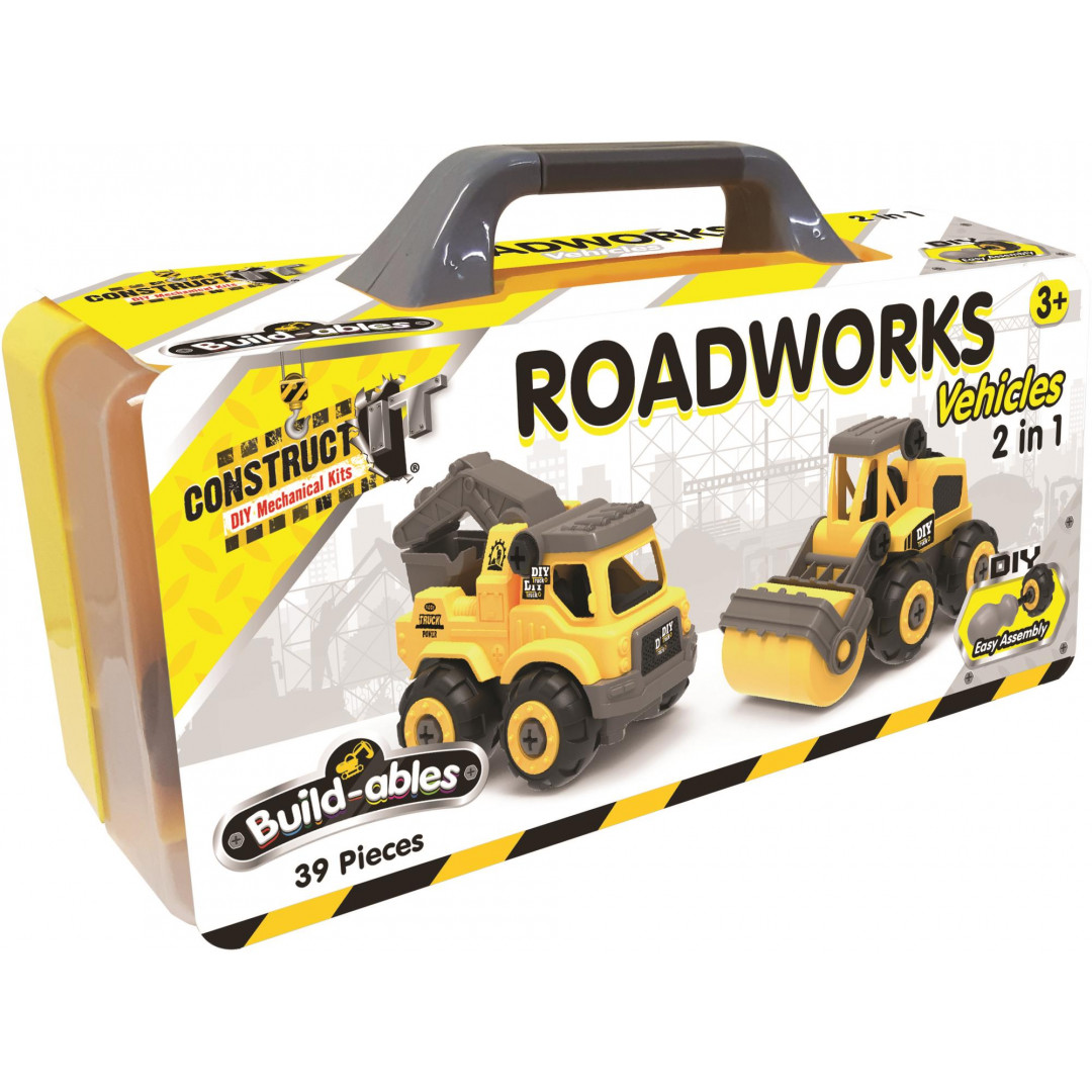 Buildables 2 In 1 Roadworks Set - Afterpay Available!