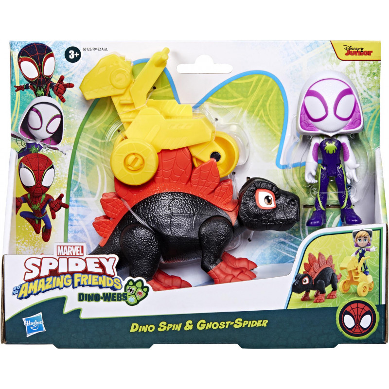 Spidey And Friends Dino Spin & Ghost-Spider - Afterpay