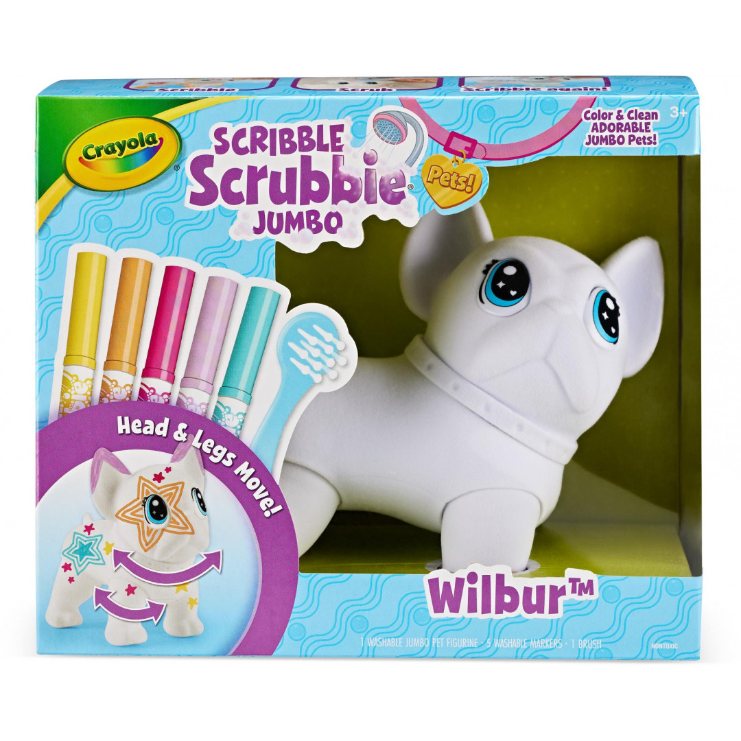 Crayola Scribble Scrubbie Jumbo Pet - Wilbur - Afterpay