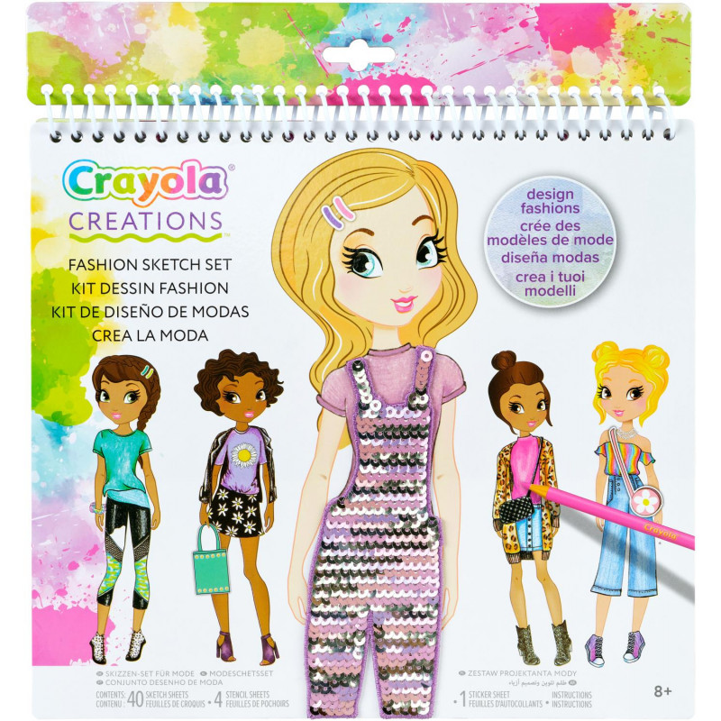 Crayola Creations Fashion Sketch Set - Afterpay Available!