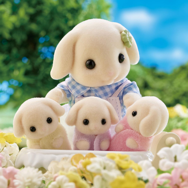 Sylvanian Families - Flora Rabbit Family - Afterpay