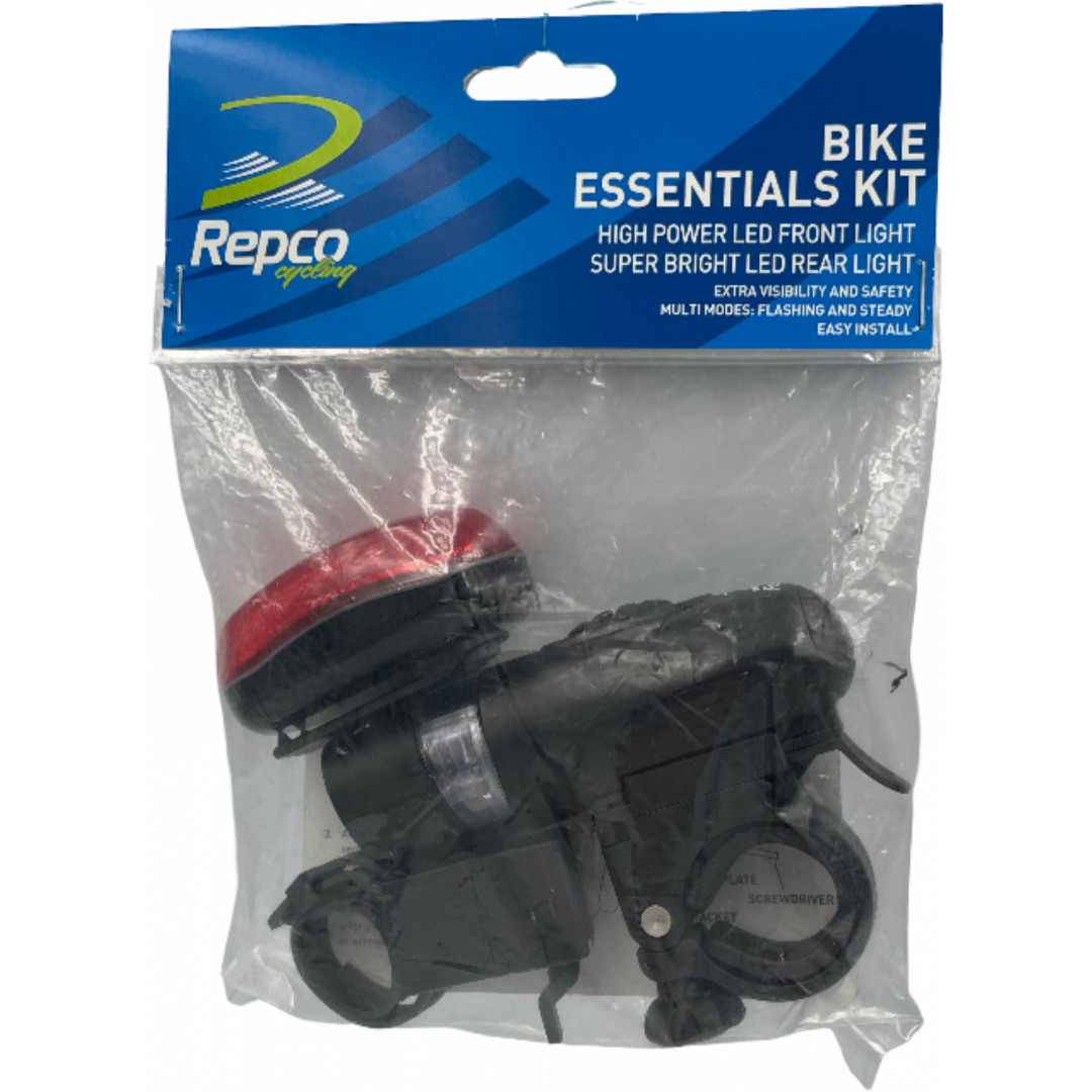 Repco Bike Essentials Battery Lightset - Afterpay Available!