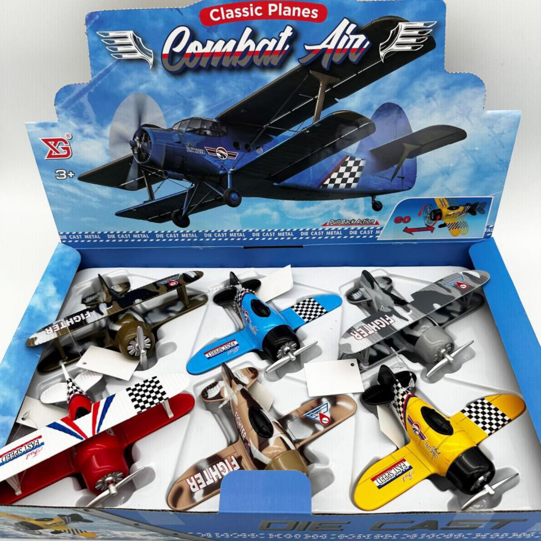 Pull Back Classic Plane - 13cm - Afterpay Available!