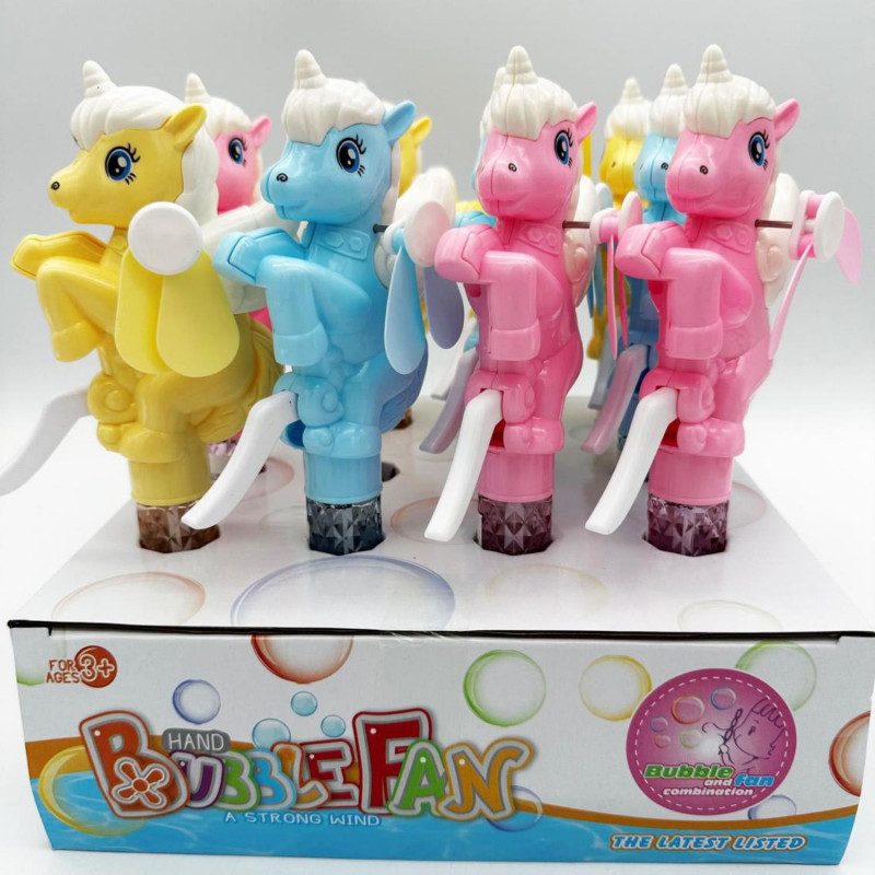 Unicorn Bubble Fan -22cm - Afterpay Available!