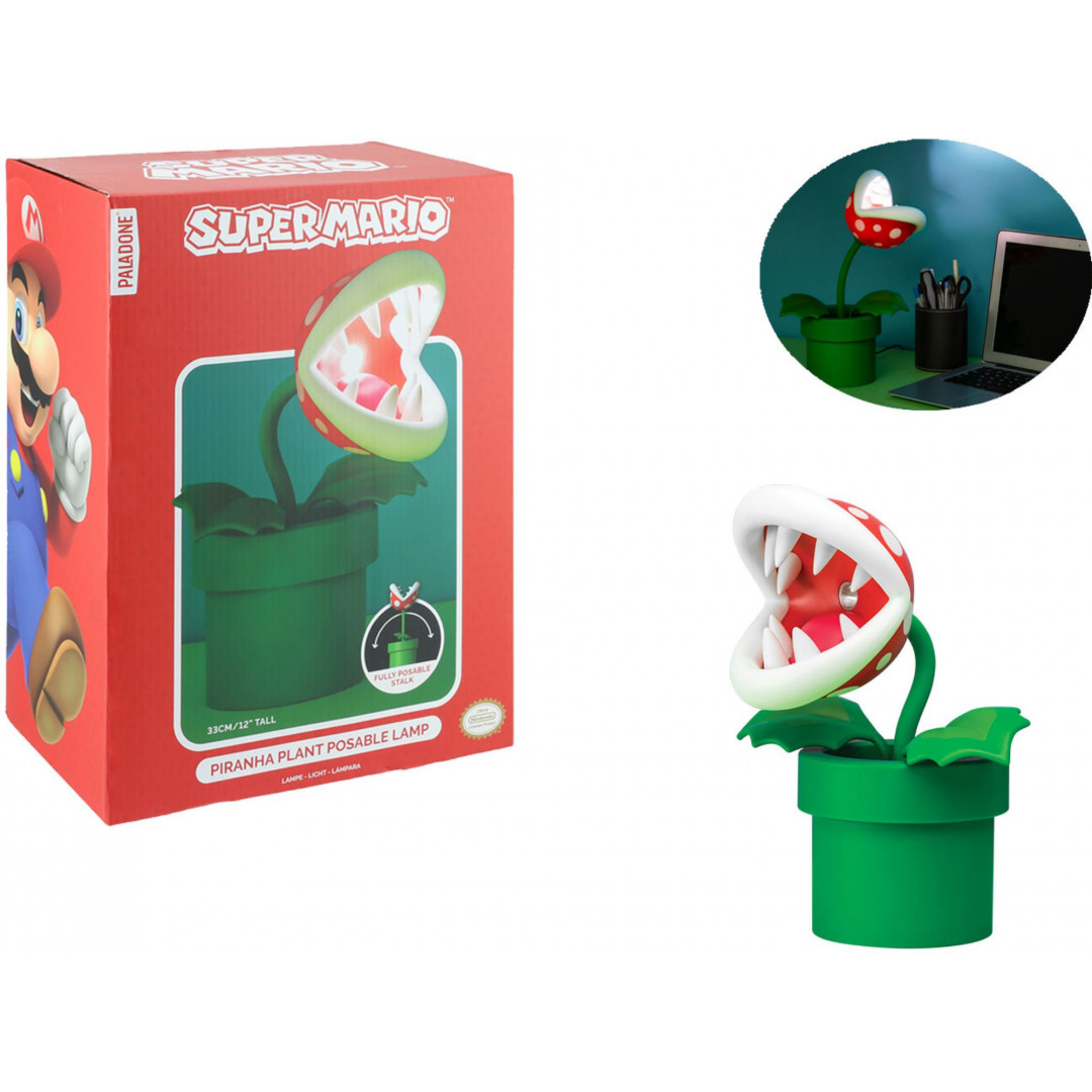 Super Mario Piranha Plant Posable Lamp - Afterpay Available!