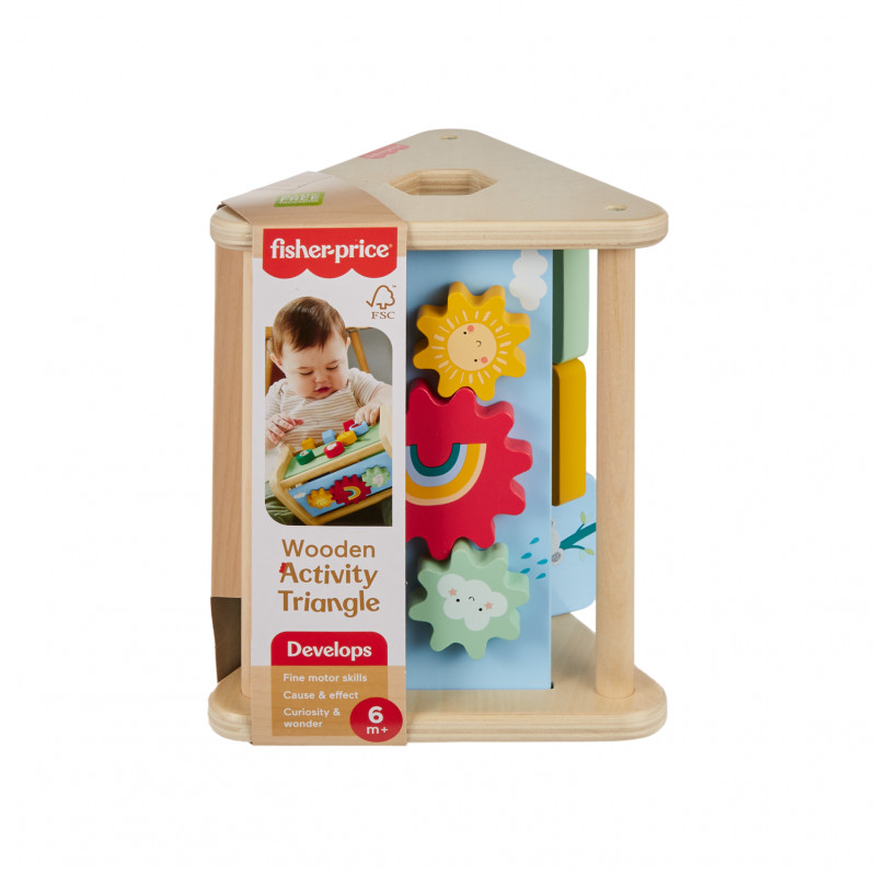 Fisher Price Wood Activity Triangle - Afterpay Available!