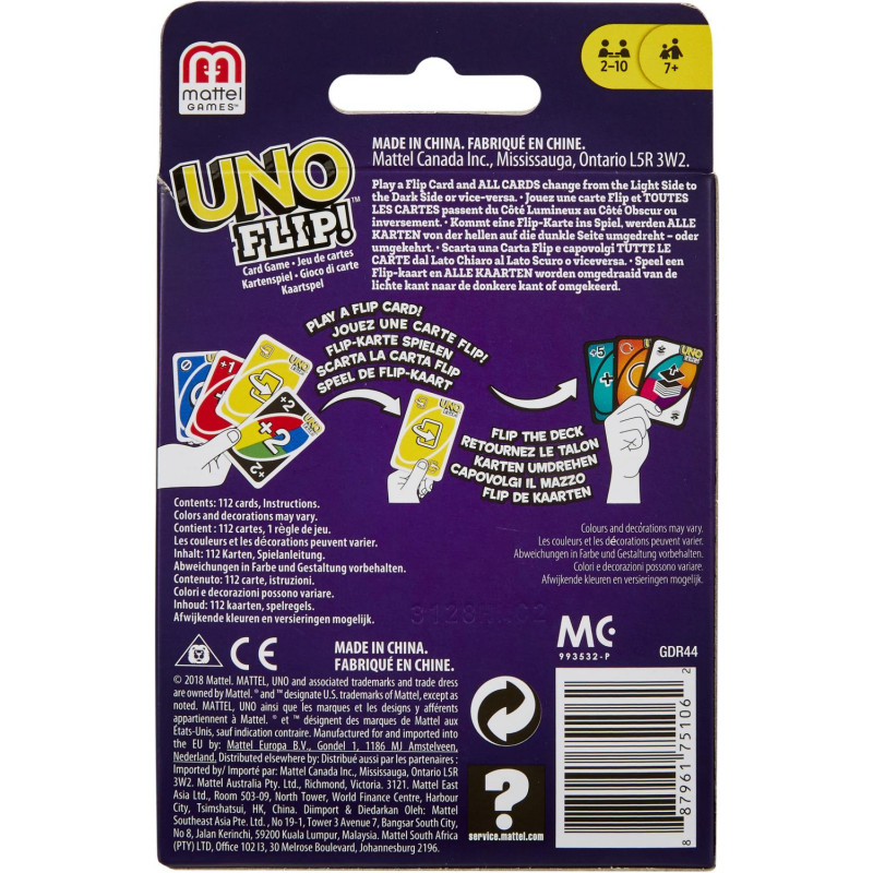 Uno Flip (Double Sided Cards) - Afterpay Available!